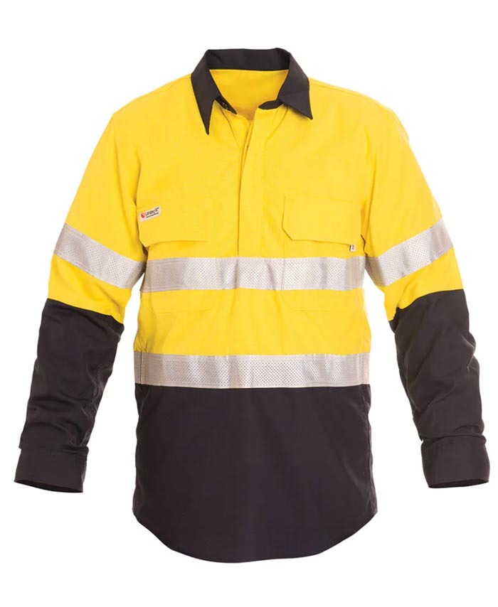 Tuffa FR Closed Frot Shirt PPE2 Inherently Flame Resistant | Hi Vis ...